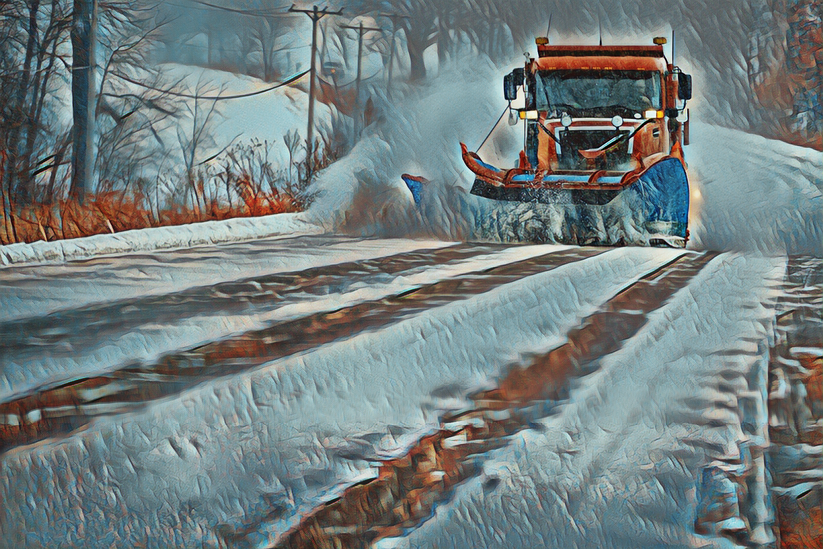 How to Safely Pass a Snow Plow - Monster and girl